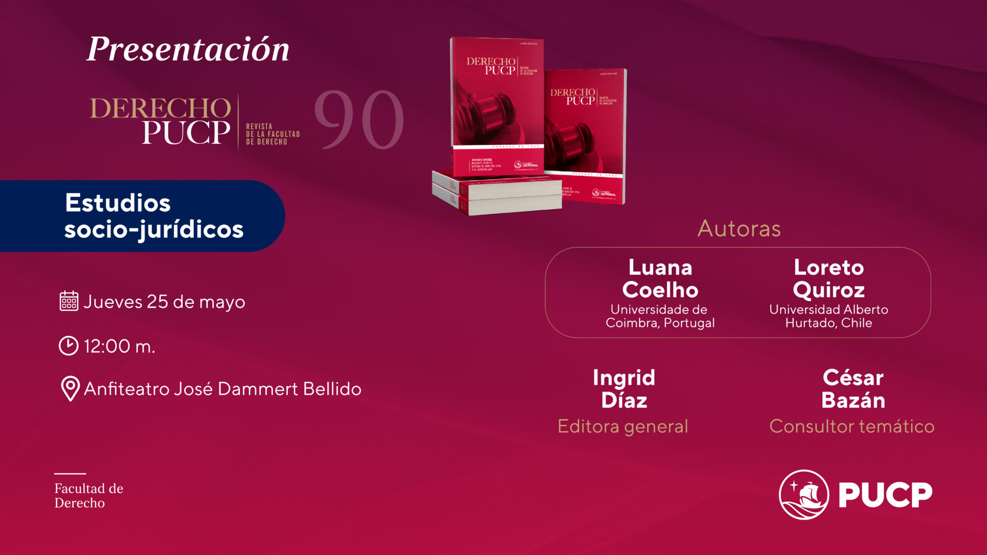Presentación: revista “Derecho PUCP” n.° 90 - Facultad de Derecho