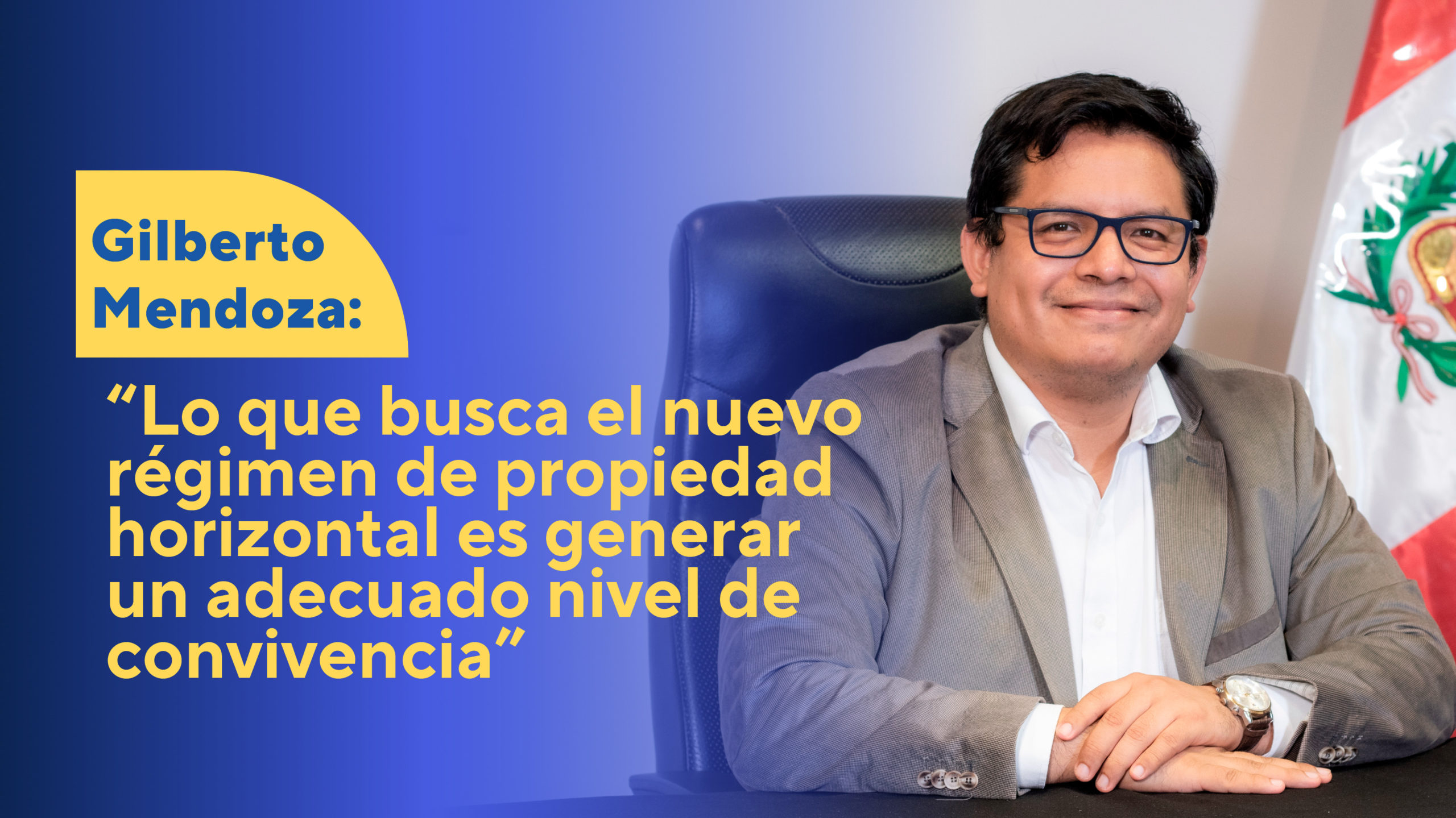 Gilberto Mendoza: “Lo que busca el nuevo régimen de propiedad ... Gilberto Mendoza: “Lo que busca el nuevo régimen de propiedad ...