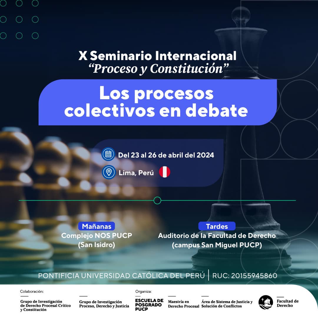 X Seminario Internacional “proceso Y Constitución” “los Procesos